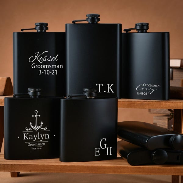 Personalized Flask - Etsy