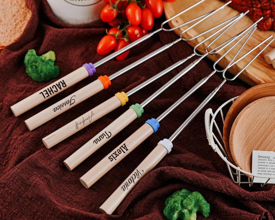 Personalized Telescopic Grilled Fork,customize Barbecue Rod,sculpting ...