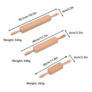 Personalized Wooden Rolling Pin,customized Engraved Kitchen Utensil,solid Wood Baking Tool ...