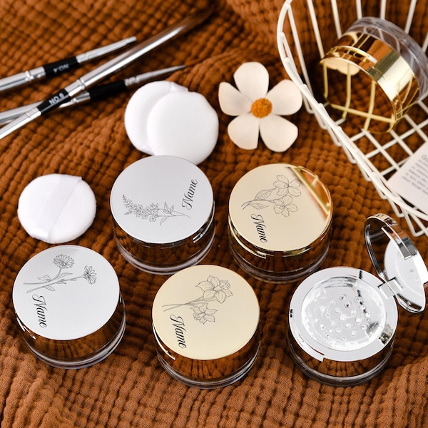 Dusting Powder Containers and Puffs - Etsy