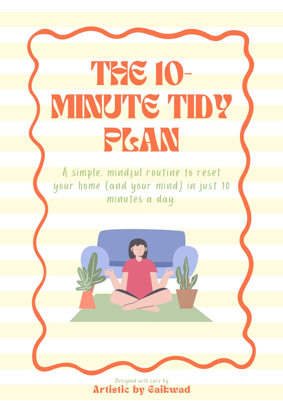 Daily Cleaning Checklist Printable | 10-minute Tidy Plan PDF ...