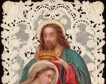 Assumption of Mary Poster Print Art Home Wall Decor Catholic Painting ...