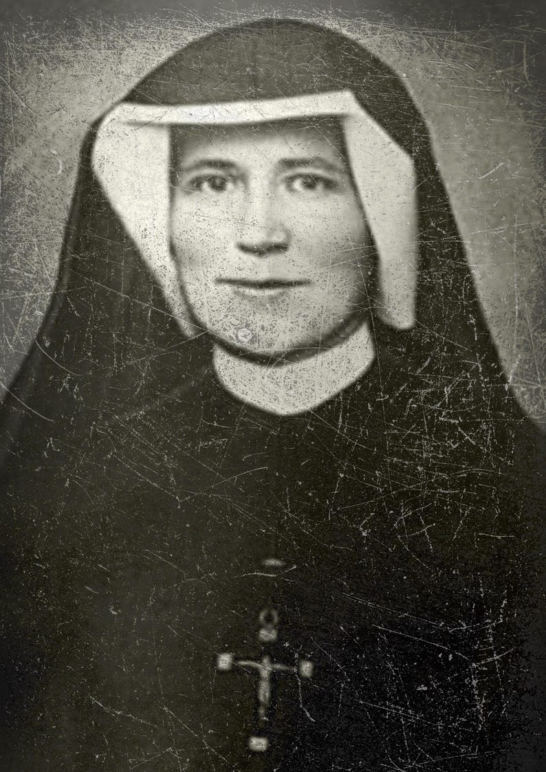 Faustina Kowalska V11 Painting Poster Saint Faustina Print Art Home ...
