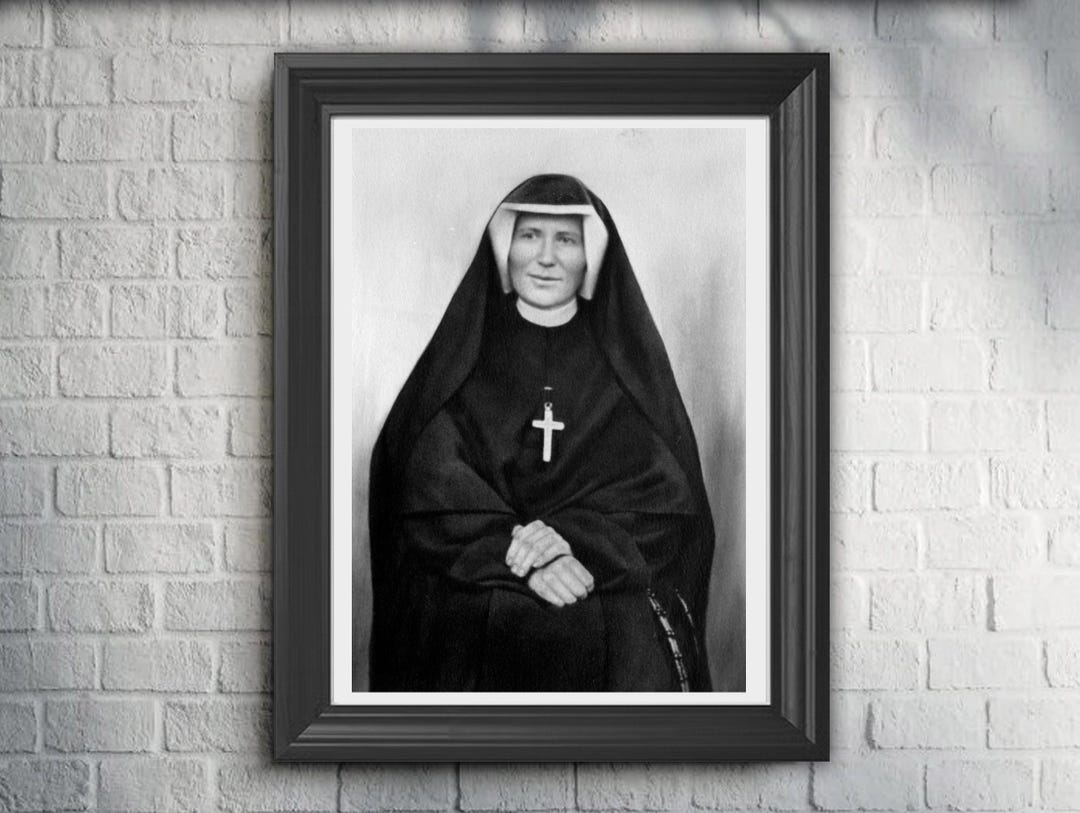 Faustina Kowalska V6 Painting Poster Saint Faustina Print Art Home Wall ...