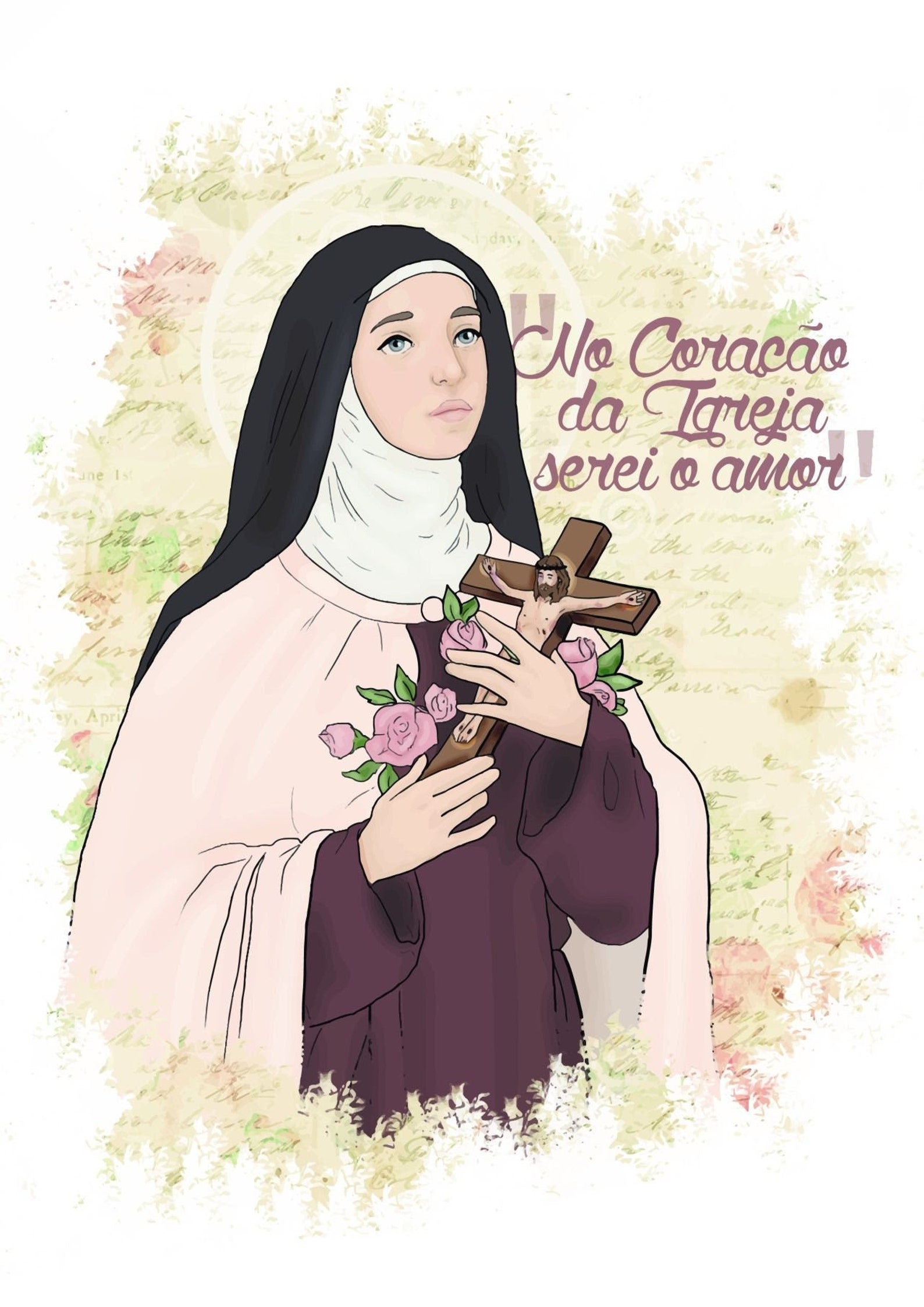 Saint Teresa of Avila V1 Poster Print Art Home Wall Decor Catholic ...