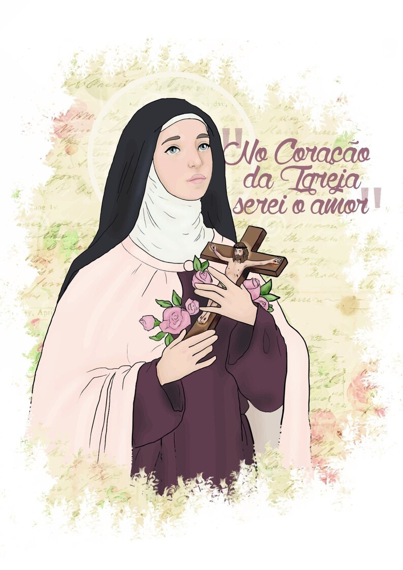 Saint Teresa of Avila V1 Poster Print Art Home Wall Decor Catholic ...