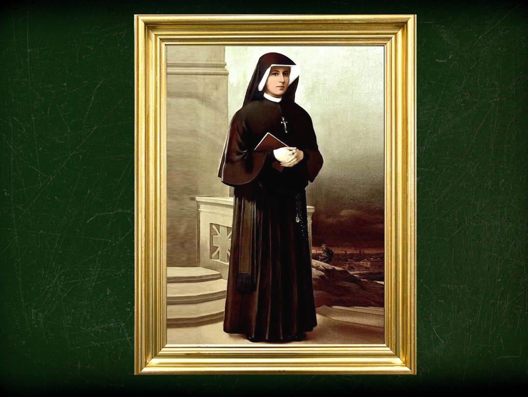 Faustina Kowalska V1 Painting Poster Saint Faustina Print Art Home Wall ...