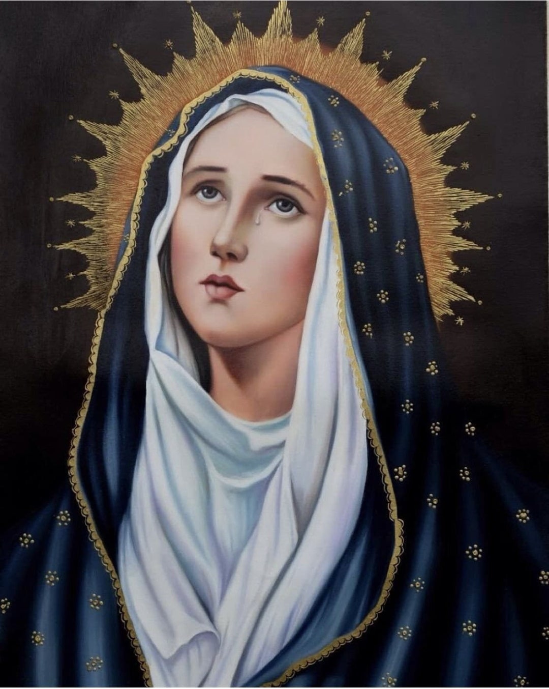Our Lady of Sorrow V28 Poster Print Art Home Wall Decor Catholic ...