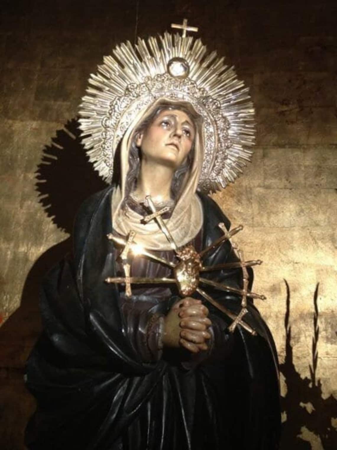 Our Lady of Sorrow V25 Poster Print Art Home Wall Decor Catholic ...