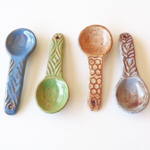 Oasis Stoneware Spoon Collection - Rustic Scoop, Kitchen Set, Ceramic ...