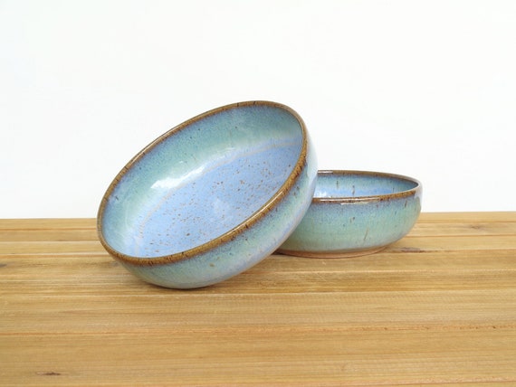 Stoneware Soup Bowls Rustic Ceramic Pottery in Castille Blue - Etsy