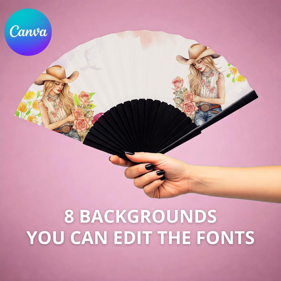 Clack Fan Template, Editable Canva Template, Custom Clack Fan Design ...