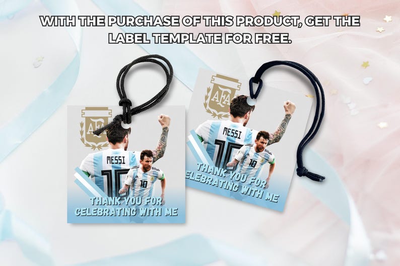 Messi Birthday Invitation, Messi Invitation, Argentinian Soccer Theme ...