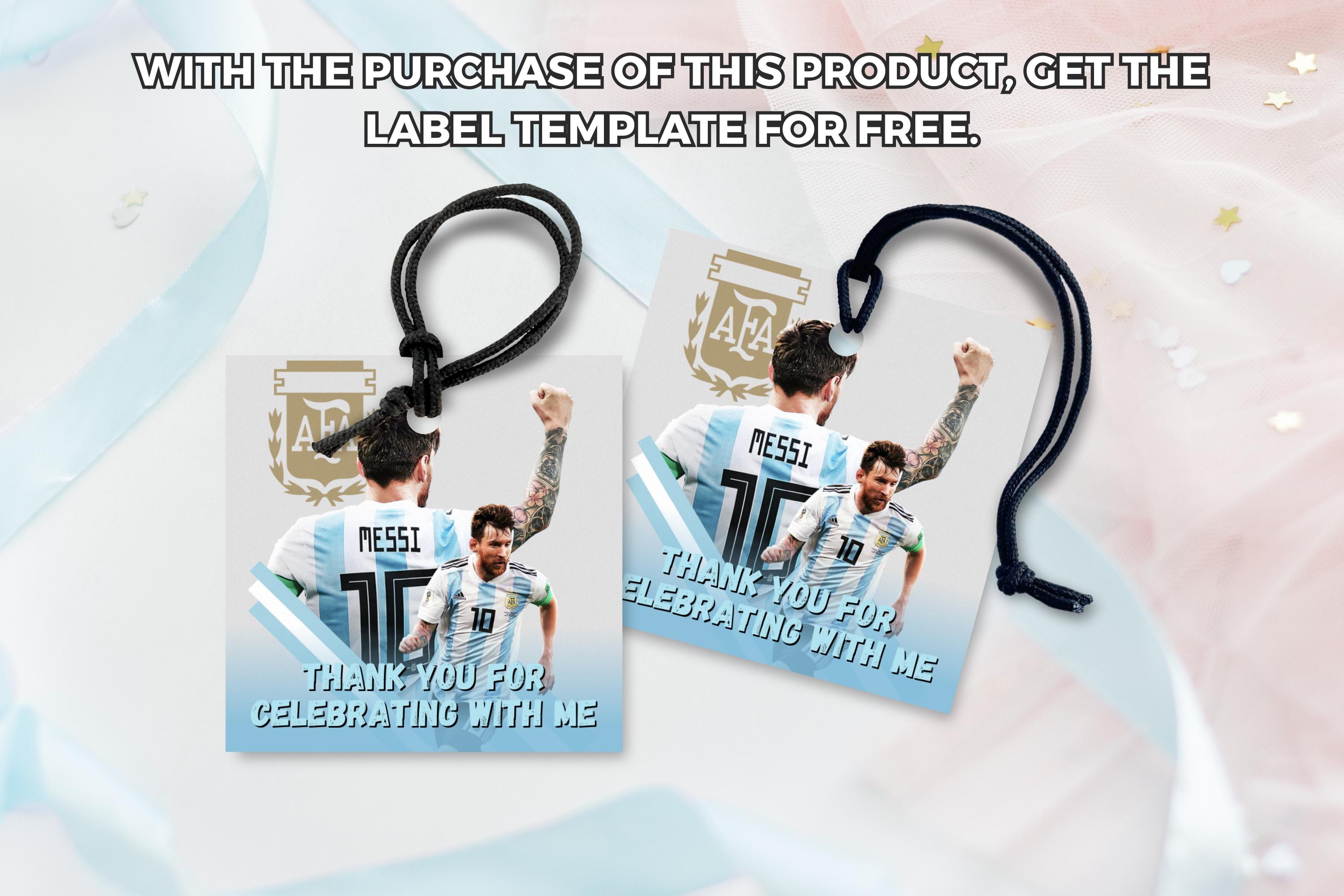 Messi Birthday Invitation, Messi Invitation, Argentinian Soccer Theme ...