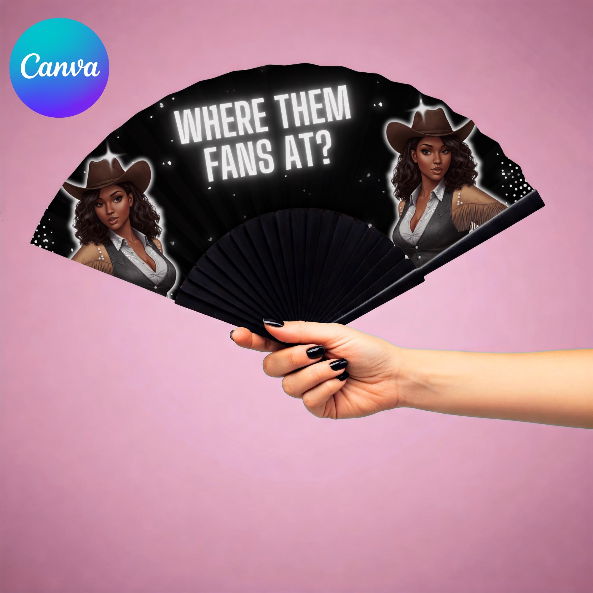 Clack Fan Template, Editable Canva Template, Custom Clack Fan Design ...
