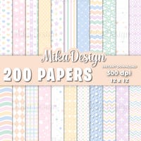 Spring Fresh Digital Papers, 16 Watercolor Easter Seamless Patterns ...