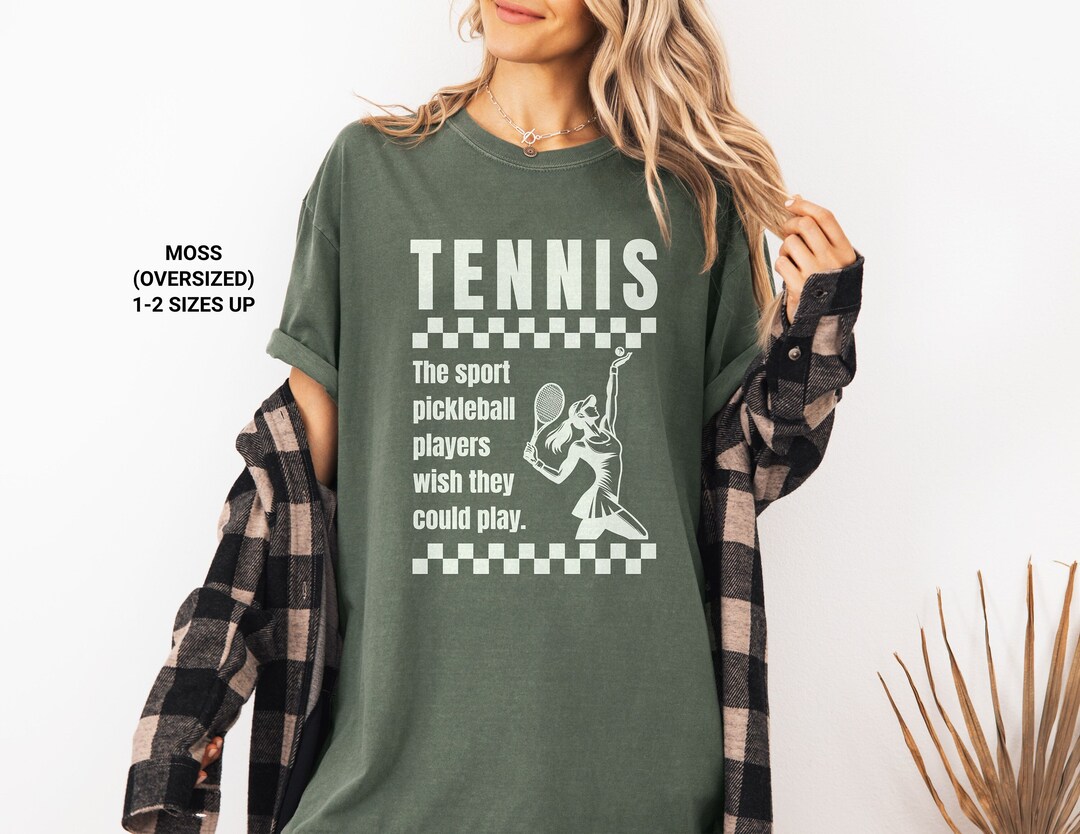 Funny Tennis Shirt. Tennis Gift. Sarcastic Tennis Vs Pickleball. Tennis ...