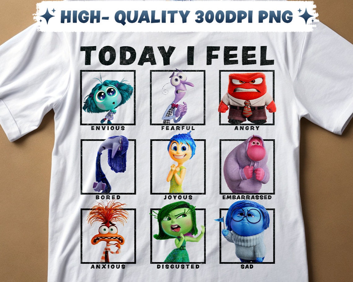 Today I Feel Png, Cartoon Emotions Friends Png | Anger, Joy, Sadness ...
