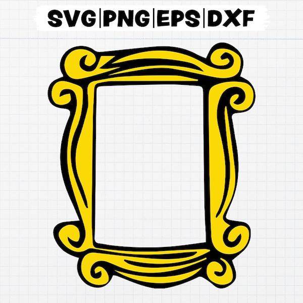 Friends Picture Frame Svg - Etsy