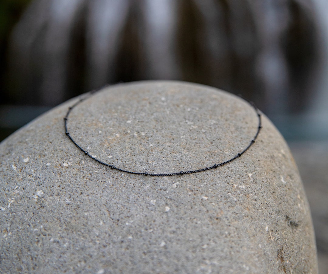 Necklace Puncture in Black Inspired by the Nature of Iceland, Bracelet ...