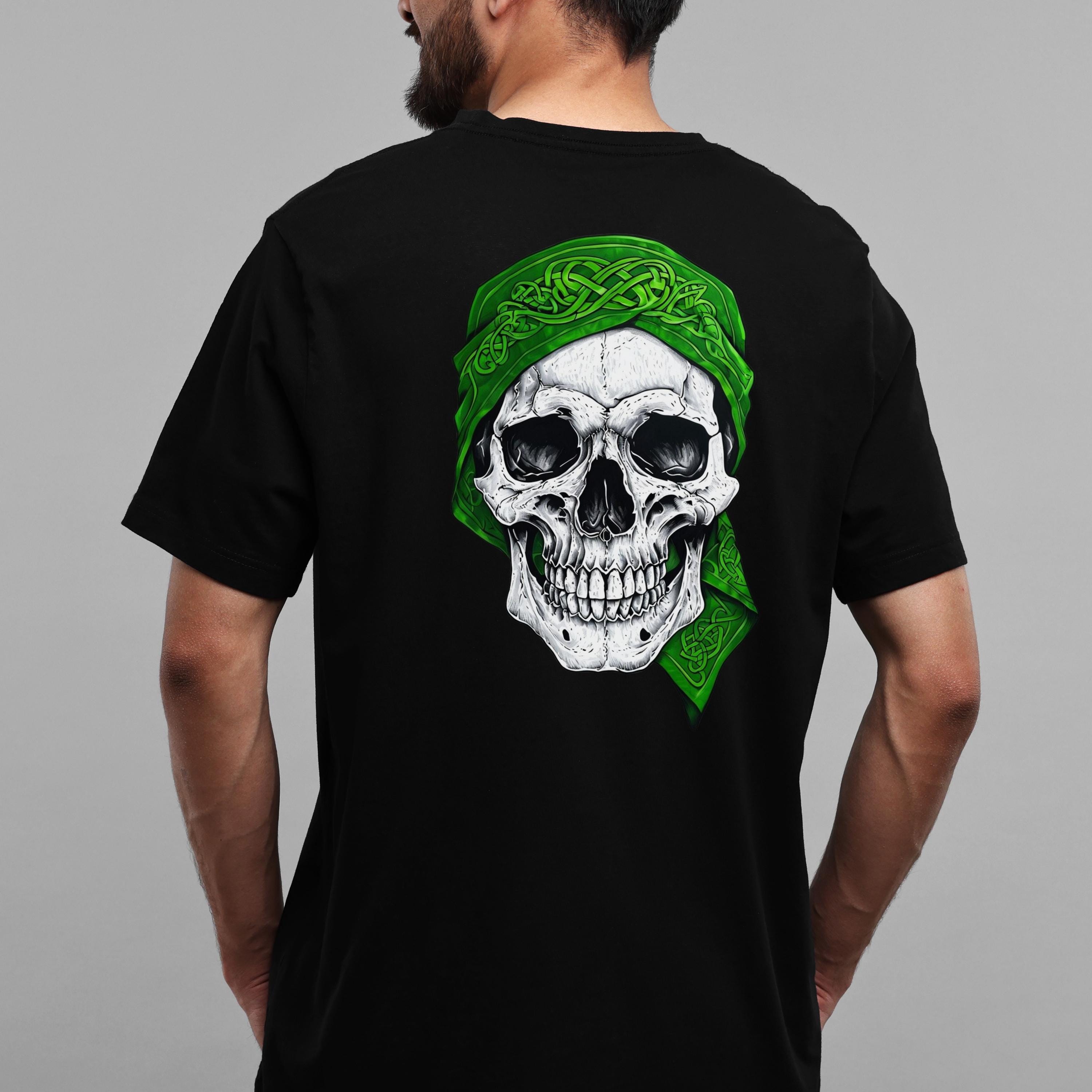 Celtic Skull Green Bandana PNG: Gothic Tattoo Art (digital Download) - Etsy