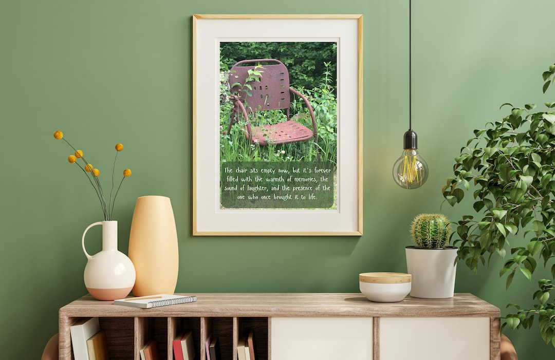 The Empty Chair A Tribute to Loved Ones Lost Forever Filled With ...