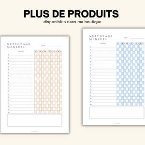 Check List De Nettoyage / Checklist De Menage à Imprimer En Format A4 ...