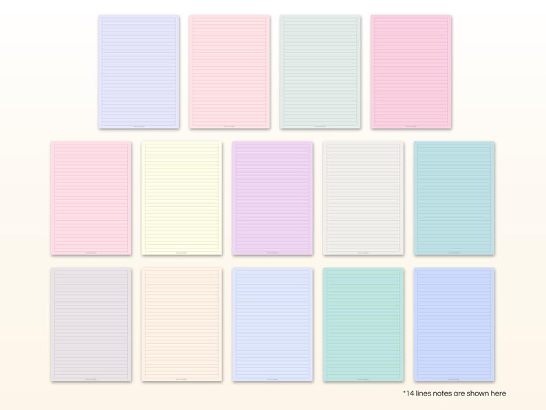 Samsung Notes Templates, Pastel Colors, Compatible With Android ...