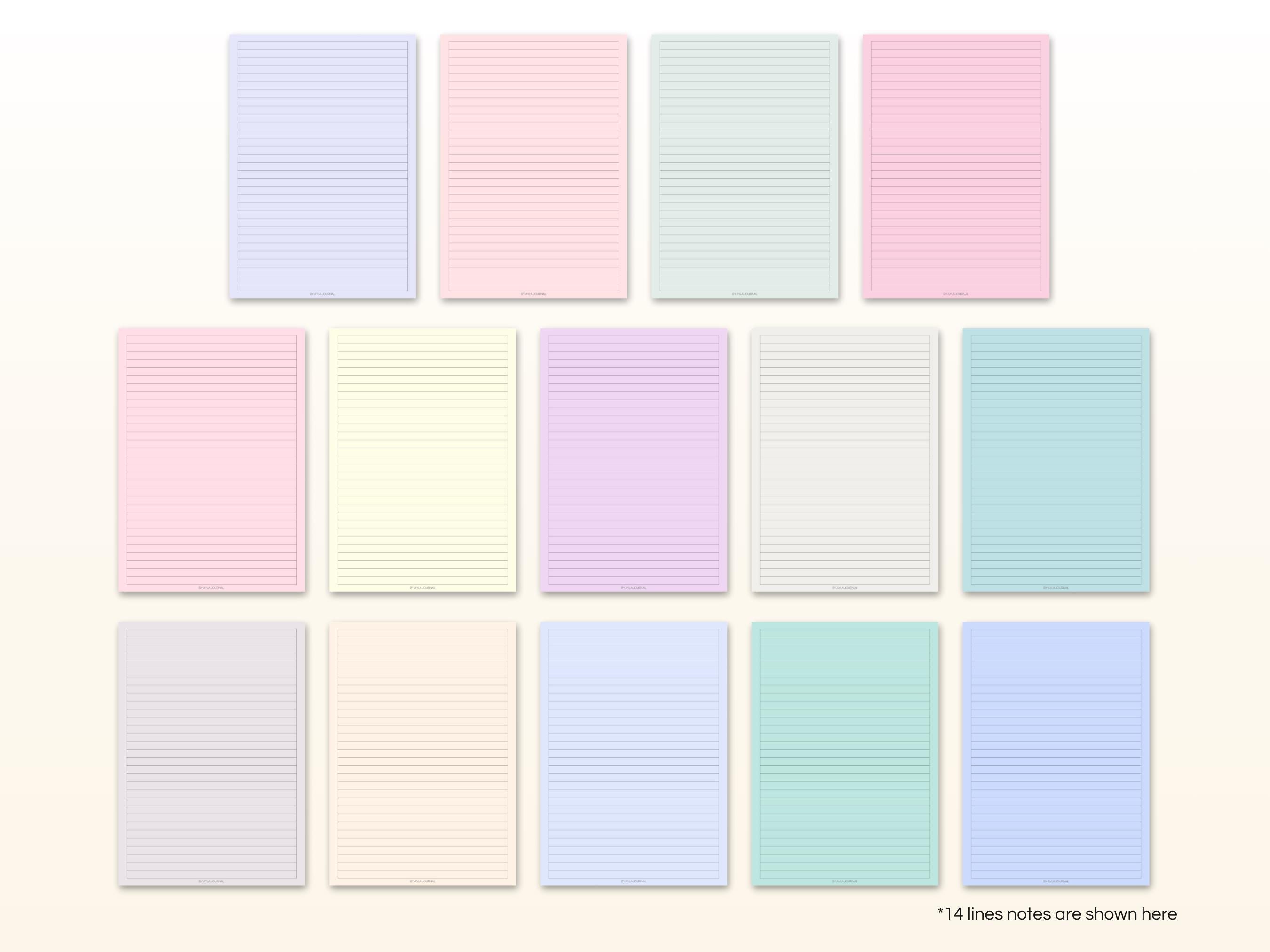 Samsung Notes Templates, Pastel Colors, Compatible With Android ...