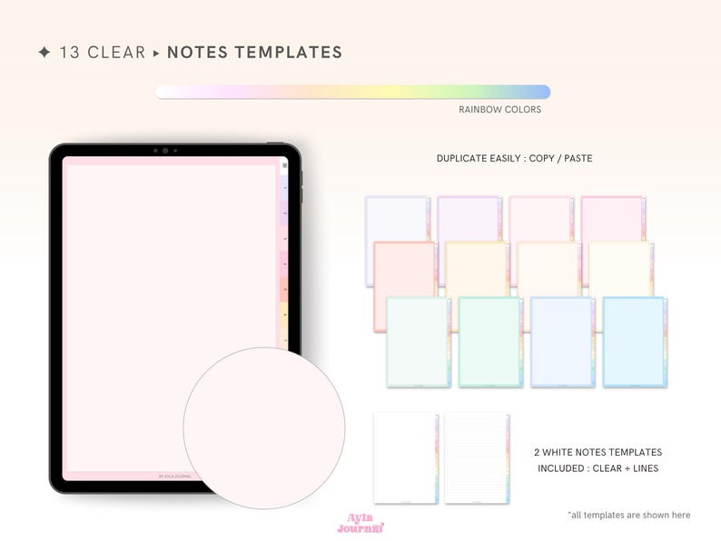 Samsung Notes Digital Notebook With Subsections, With Rainbow Colors ...