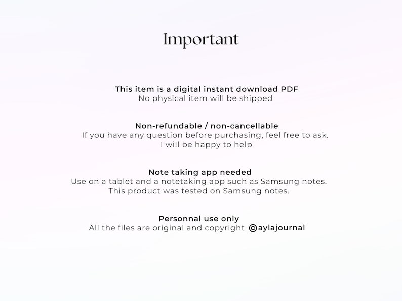 Samsung Notes Templates, Nice Pastel Colors, Compatible With Android ...