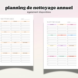 Check List De Nettoyage / Checklist De Menage à Imprimer En Format A4 ...