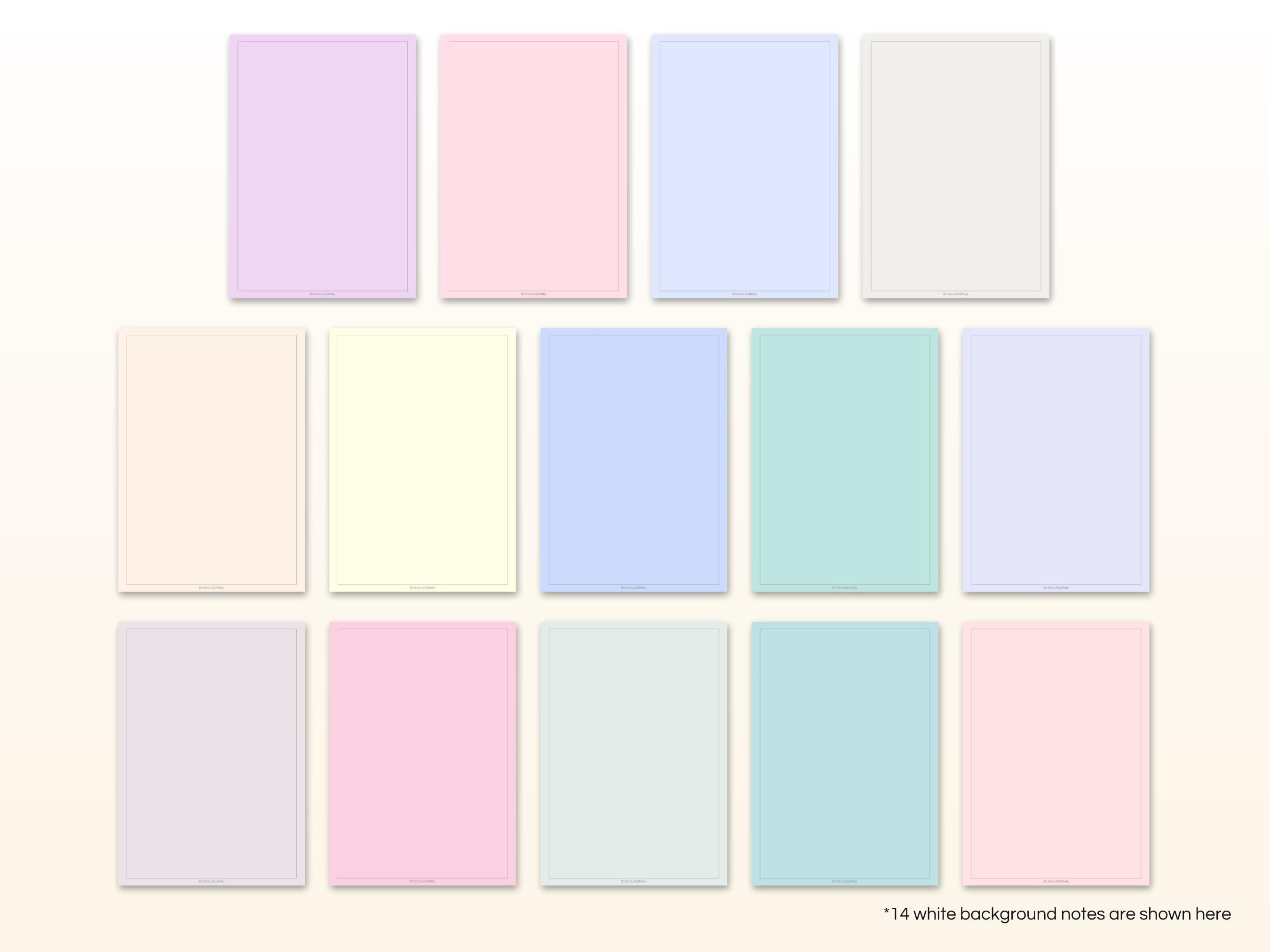 Samsung Notes Templates, Pastel Colors, Compatible With Android ...