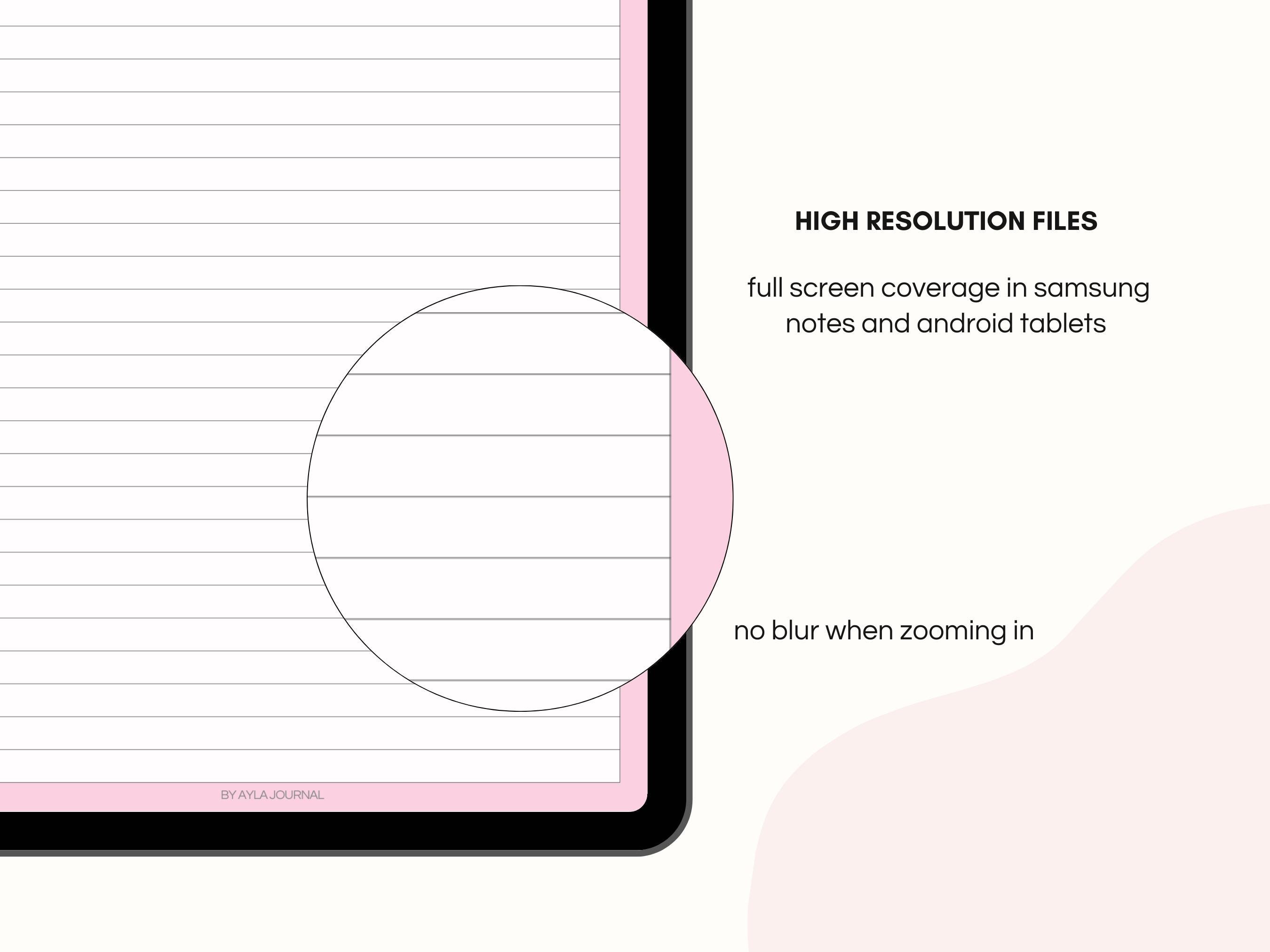 Samsung Notes Templates, Nice Pastel Colors, Compatible With Android ...