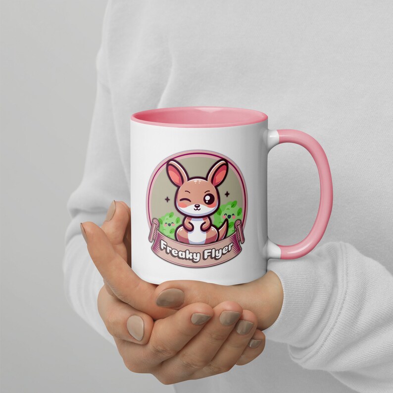 Freaky Flyer Kangaroo Mug With Color Inside - Etsy