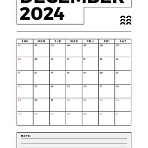 White Black Simple Bold Journal Planner 2024 | Yearly Planner With ...