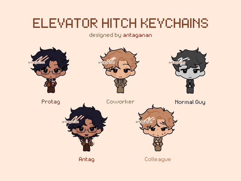 ELEVATOR HITCH 2'5 Epoxy Acrylic Keychains | Fanmade Studio ...