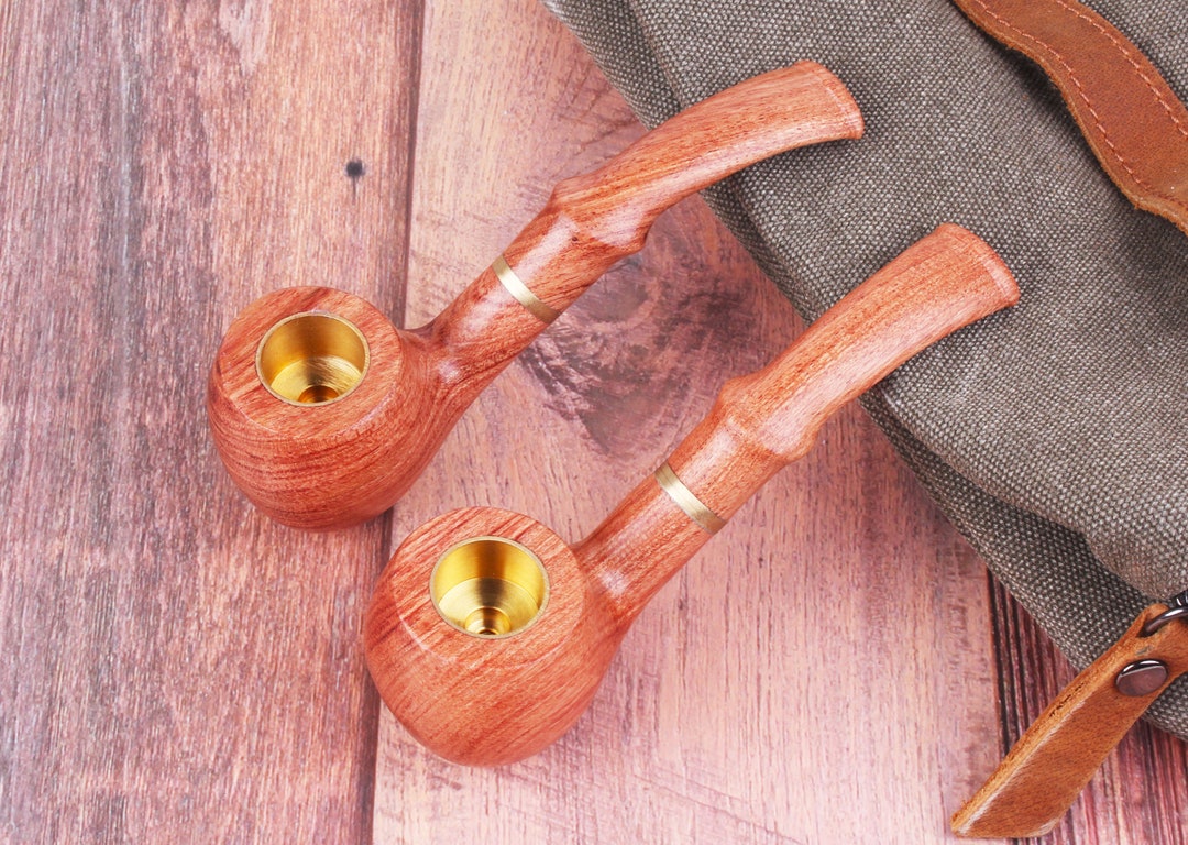Custom Carved Wooden Pipe Set Personalized Tobacco Pipe Gift for Him ...