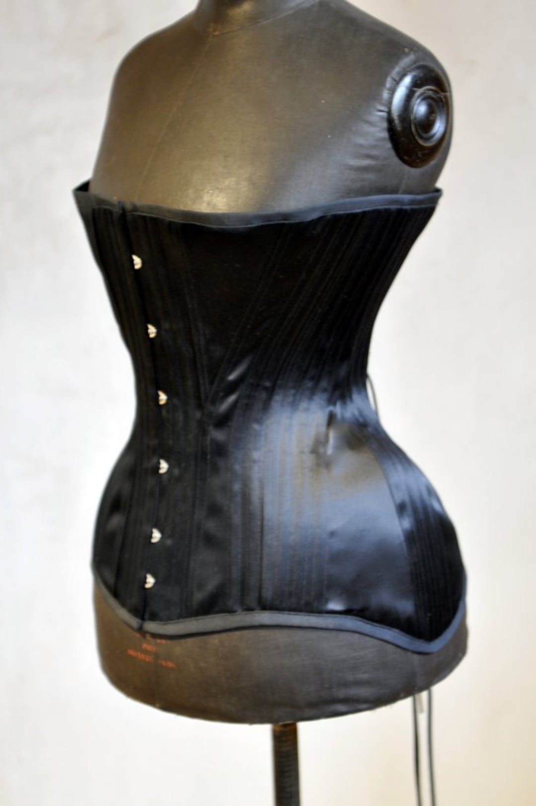 Olivia…enchanting Handcrafted Black Satin Coutil Steel Boning S-bend ...