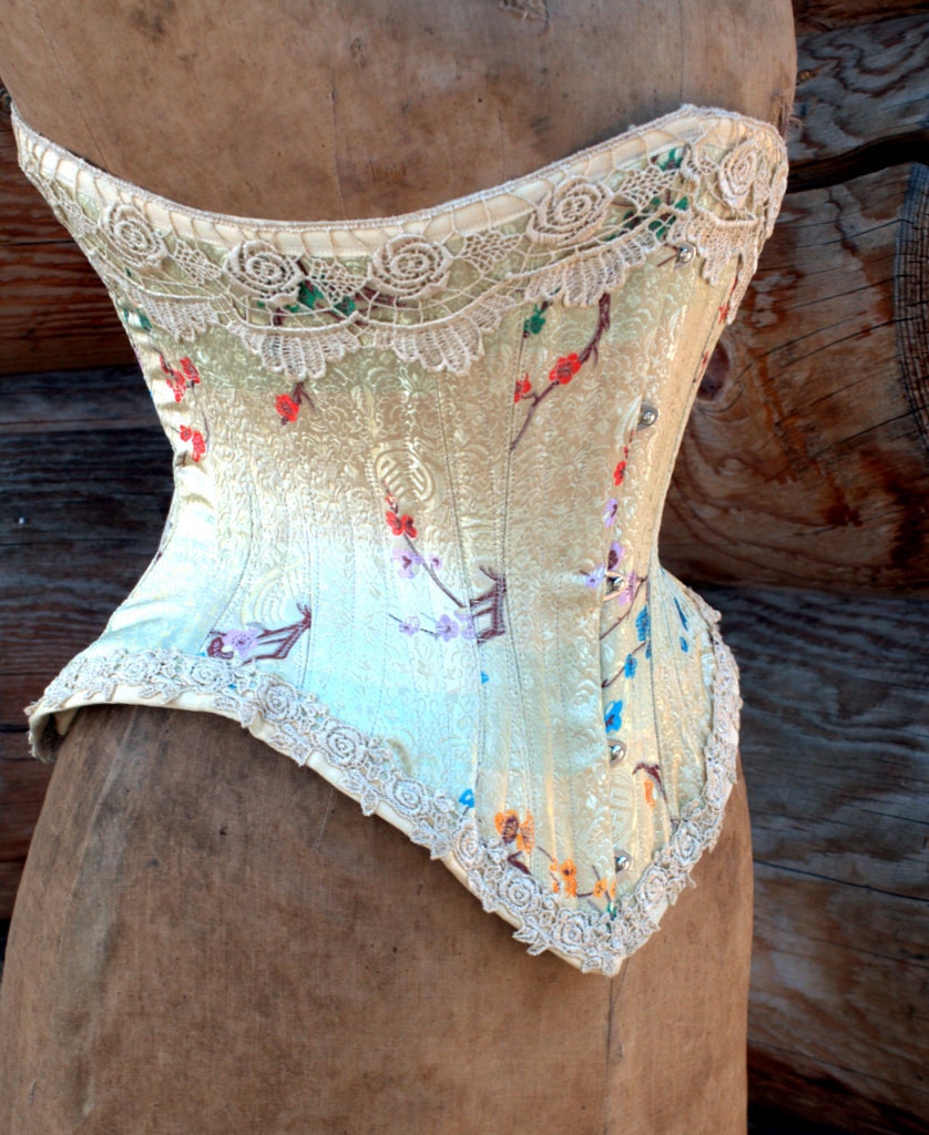 Custom Made Bridal Lingerie-set Corset and Gstring Panties Custom Made ...