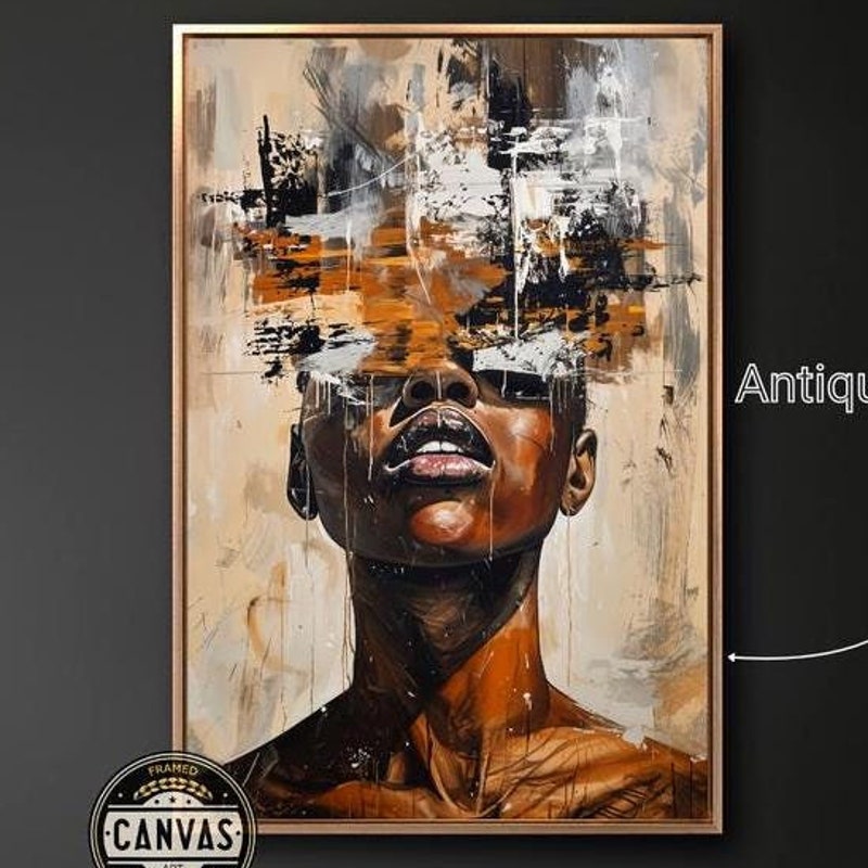 Large Canvas Face Art - Etsy