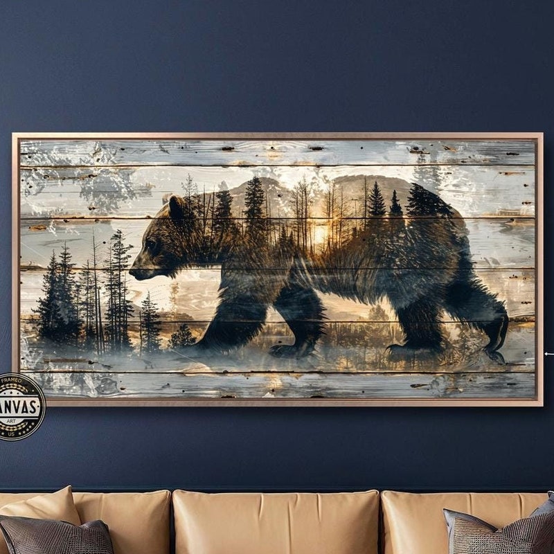 Bear Painting - Etsy