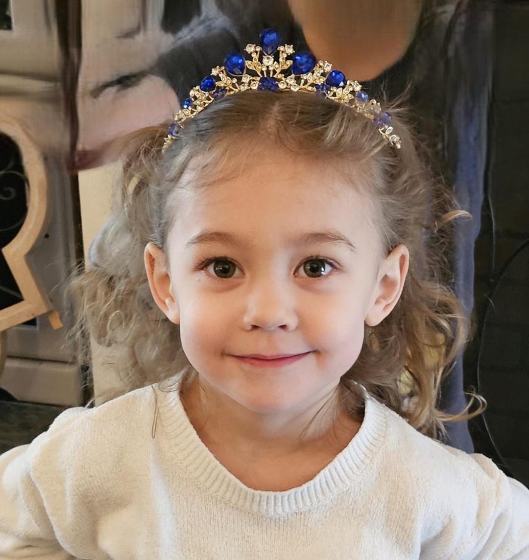 Flower Girl Crown, Flower Girl Tiara, Wedding Headpiece, Rhinestone ...