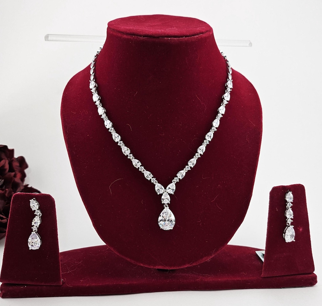 Swarovski Crystal Luxury Wedding Necklace Set, Bridal Necklace Set ...