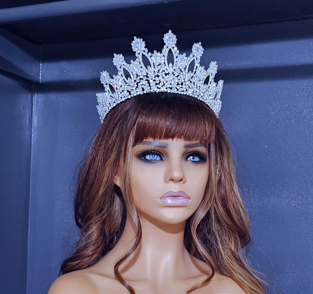 Swarovski Crown, Quinceanera Tiara, Crystal Tiara ,wedding Tiara Crown , Princess Tiara ...