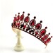 Red & Gold Quinceanera Tiara, Custom Bridal Crown - Etsy