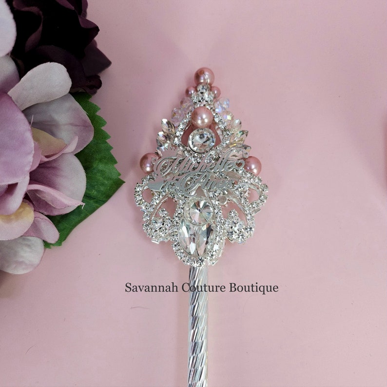 Silver Quinceanera Scepter, Pageant Scepter, Queen Scepter 15 Ano ...