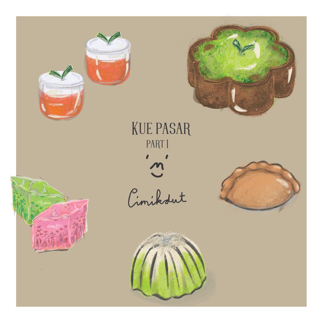 Kue Pasar / Traditional Cakes Part 1 Icons Illustrations PNG - Etsy