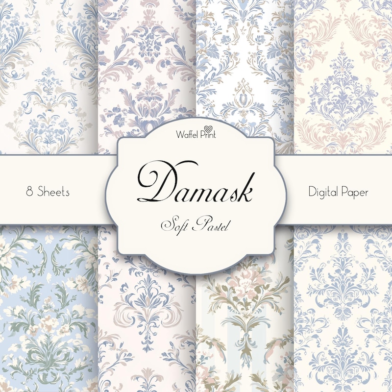 Pink Damask Pattern - Etsy