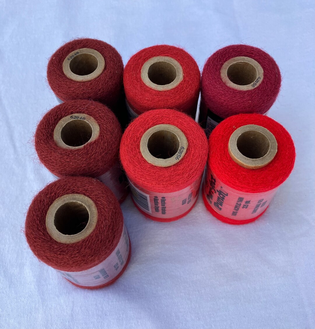 Red Purr-fect Punch Yarn Embroidery Needlepoint Acrylic Barnyard Calico ...